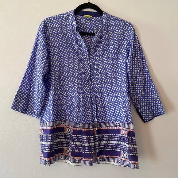 Roberta Roller Rabbit | Tops | Roberta Roller Rabbit Blue Boxy Tunic ...